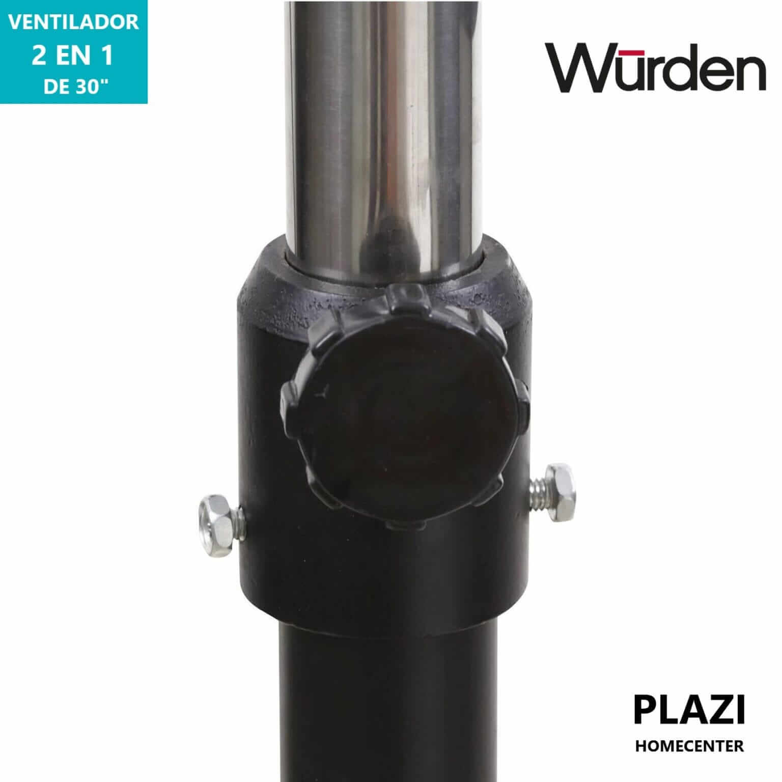 Ventilador Industrial de Pedestal 2 en 1 Wurden | Plazi Homecenter